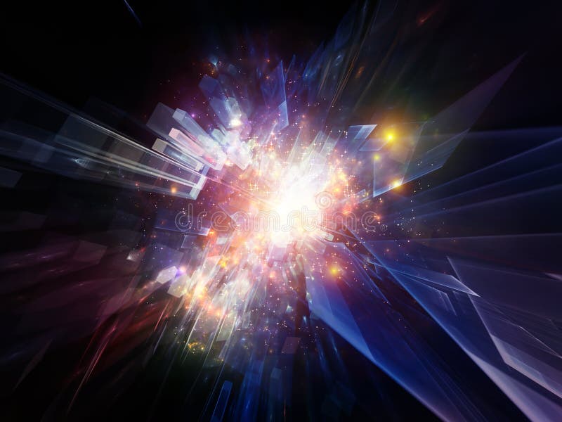 Burst of Abstract Elements stock illustration. Illustration of grid ...