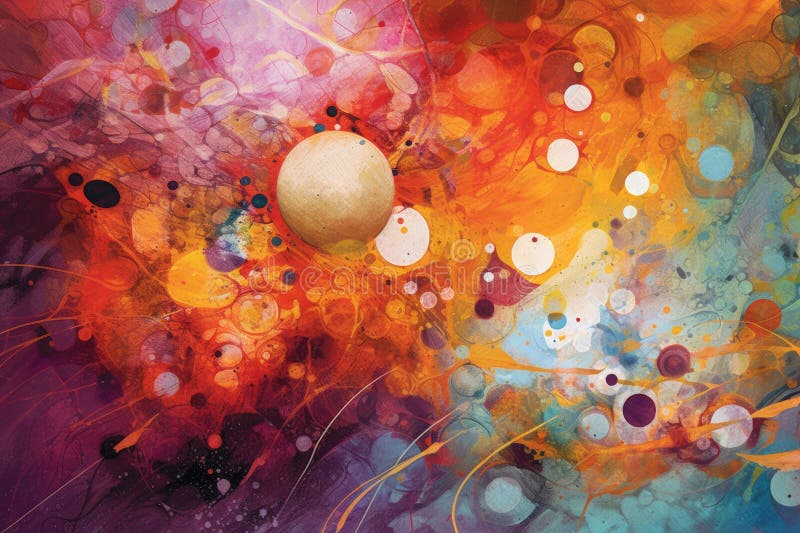 Burst of Abstract Textures and Patterns on a Vibrant Background ...