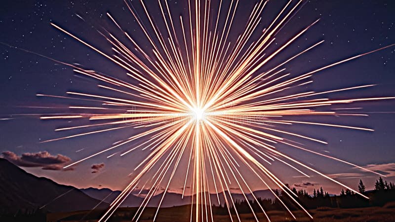 The Burst Beam Potently with Luminous Stellate Effect, Dot Generative ...