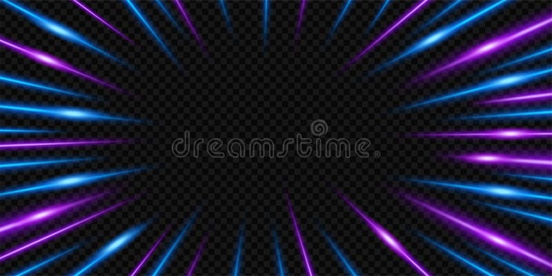 Burst Blur Speed Motion Neon Background. Splash Hyper Space Speed ...