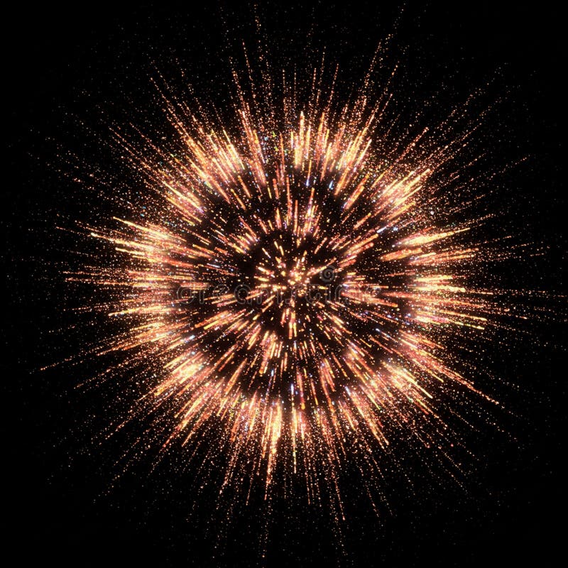 A Burst of Bright, Colorful Fireworks Exploding Against a Black Sky ...
