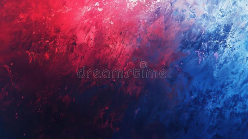 Burst of Color. Vibrant Red and Blue Contrast Stock Illustration ...