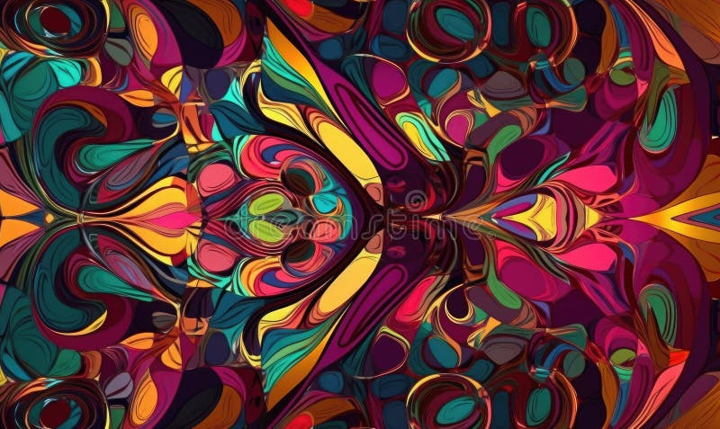 Burst of Colorful Abstract Shapes in Digital Art Creating Using ... Burst of Colorful Abstract Shapes in Digital Art Creating Using ...