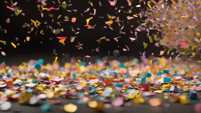 Colorful Confetti Celebration Stock Footage - Video of studio, carnival ...
