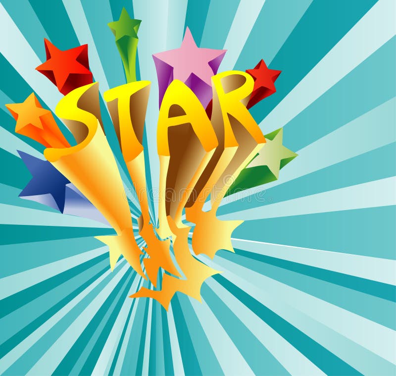 Esplosione stellare illustrazione vettoriale. Illustrazione di grafico ...
