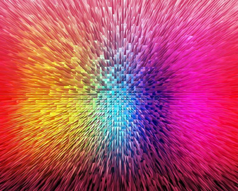 Burst of 3 Dimensional Sky Scraper Bricks. Stock Photo - Image of ...