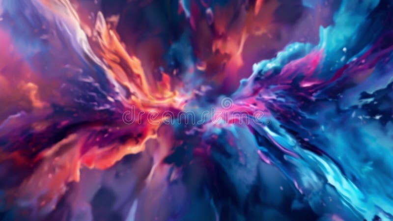 A Burst of Dynamic Fluid Art Movements Create a Mesmerizing Abstract ...