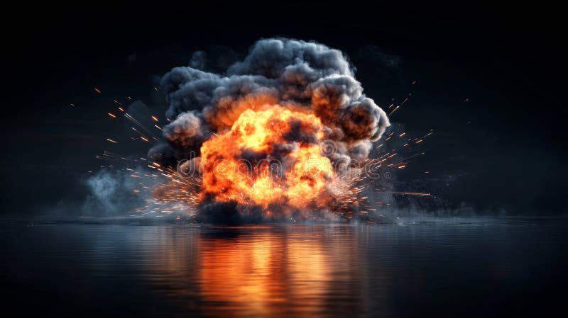 Burst Effect Depicted in an Abstract Comic Book-style Illustration ...