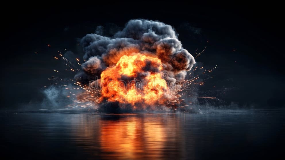 Burst Effect Depicted in an Abstract Comic Book-style Illustration ...