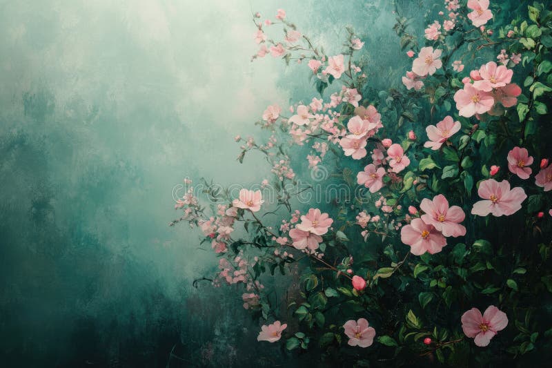 Spring Color Palette, a Burst of Emerald Greens and Pastel Pinks ...