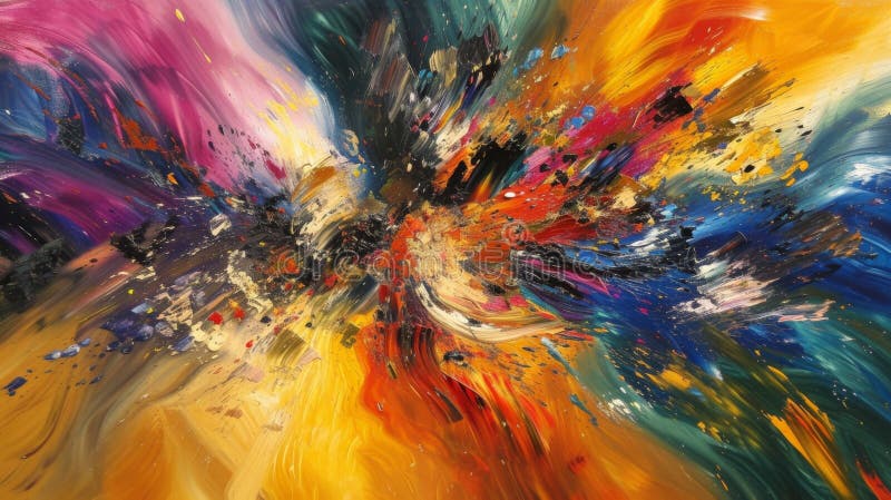 A Burst of Energy and Movement Captured on the Canvas Symbolizing the ... A Burst of Energy and Movement Captured on the Canvas Symbolizing the ...