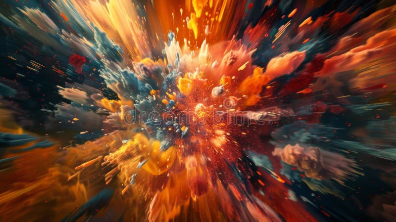 A Burst of Intense Heat Ignites a Mesmerizing Symphony of Colorful ...