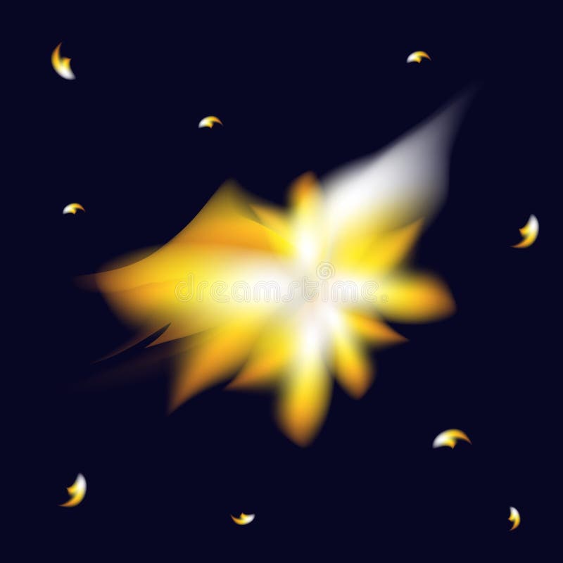 Burst of Light on a Dark, Captivating Background Stock Vector ...