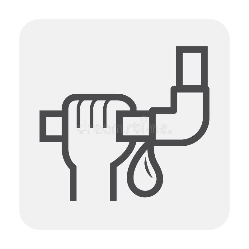 Burst pipe icon stock vector. Illustration of leakage - 159794514