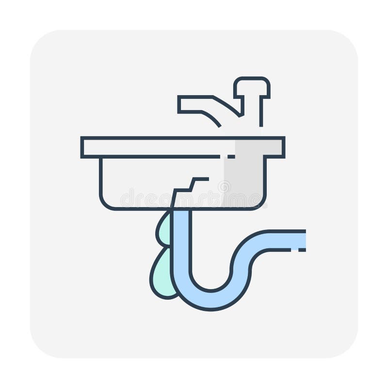 Burst pipe icon stock vector. Illustration of pipe, bathroom - 175777355