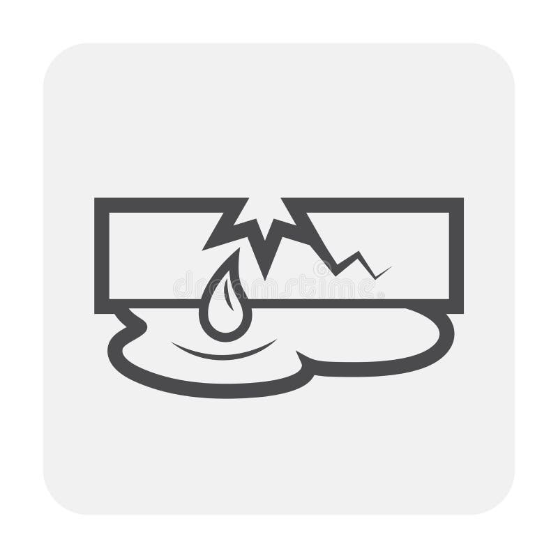 Burst pipe icon stock vector. Illustration of icon, metal - 192356485