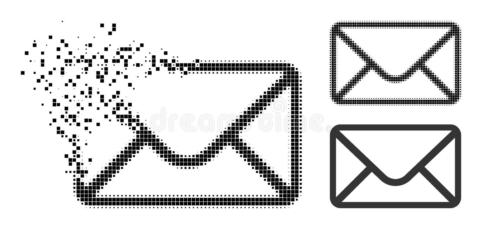 Mail Envelope Twice Firework Fountain Stock Vector - Illustration of ...