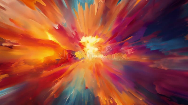 A Burst of Prismatic Colors Exploding in a Mesmerizing Digital ...