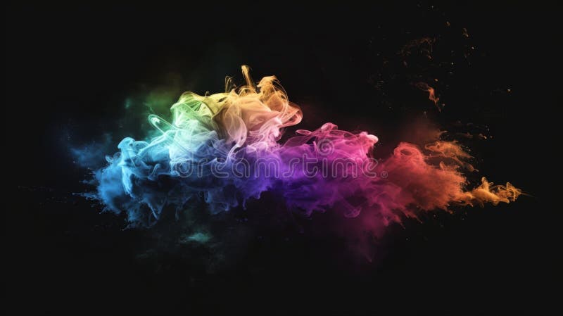 A Burst of Rainbow Colors Explodes from a Single Source Captured in ...