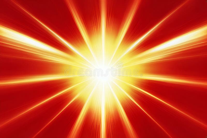 Burst with Red Color Background, Sun Rays Background Stock Illustration ...