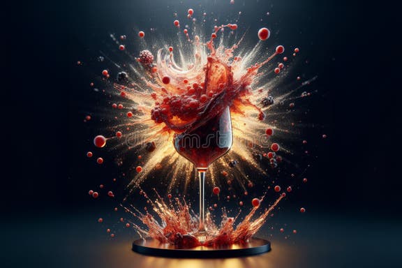 350 Explosion Glass Red Wine Stock Photos - Free & Royalty-Free Stock ...