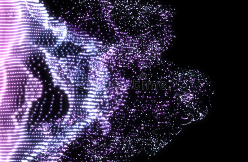 A Burst of Shiny Particles Forming an Abstract Composition Stock ...