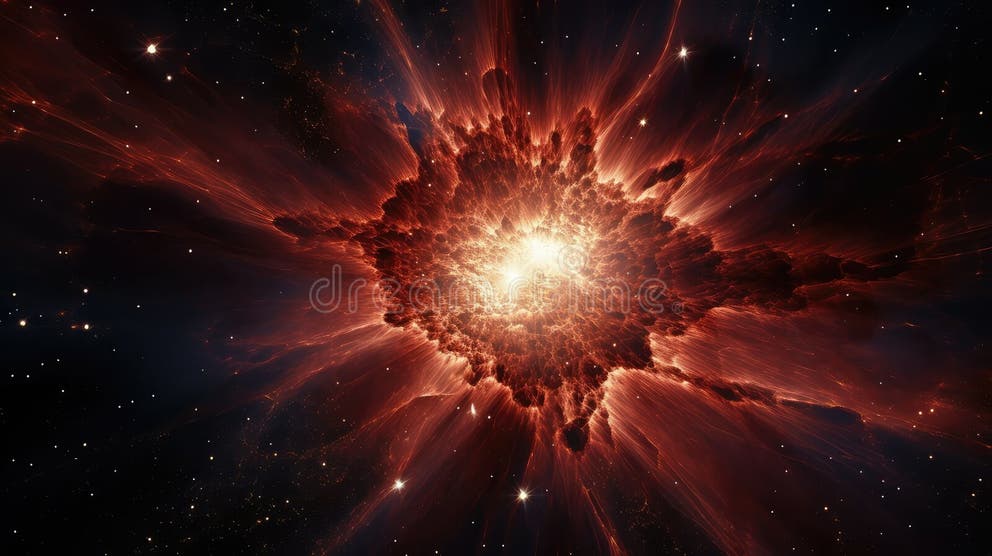 Burst star exploding stock illustration. Illustration of debris - 318115109
