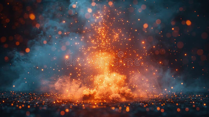 Bursting Firecracker in Sky Stock Image - Image of ignition, lantern ...