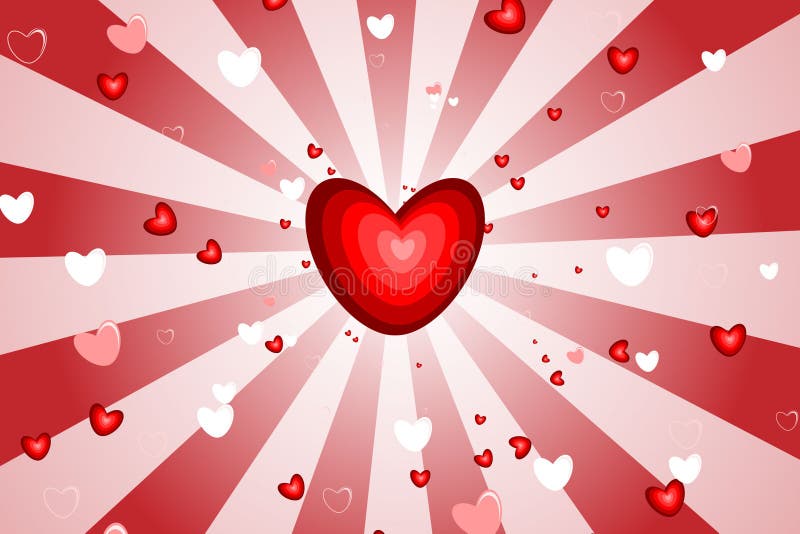 Bursting Heart Background stock vector. Illustration of celebration ...