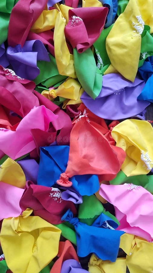 Broken air balloon stock image. Image of bright, decoration - 185800529