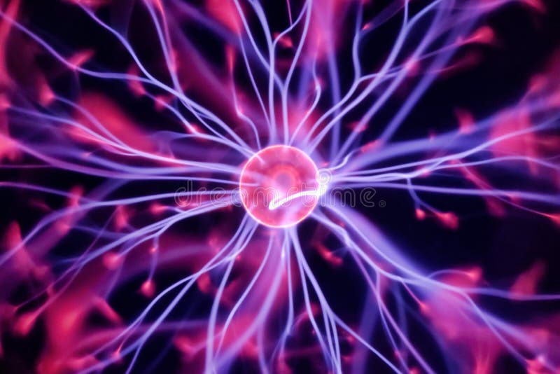 Bursting plasma ball stock image. Image of glowing, neon - 204382231