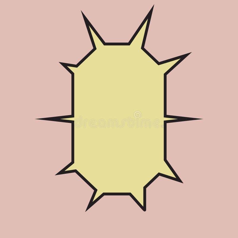 Bursting Star Comic Speech Bubble. Vector Illustration Decorative ...