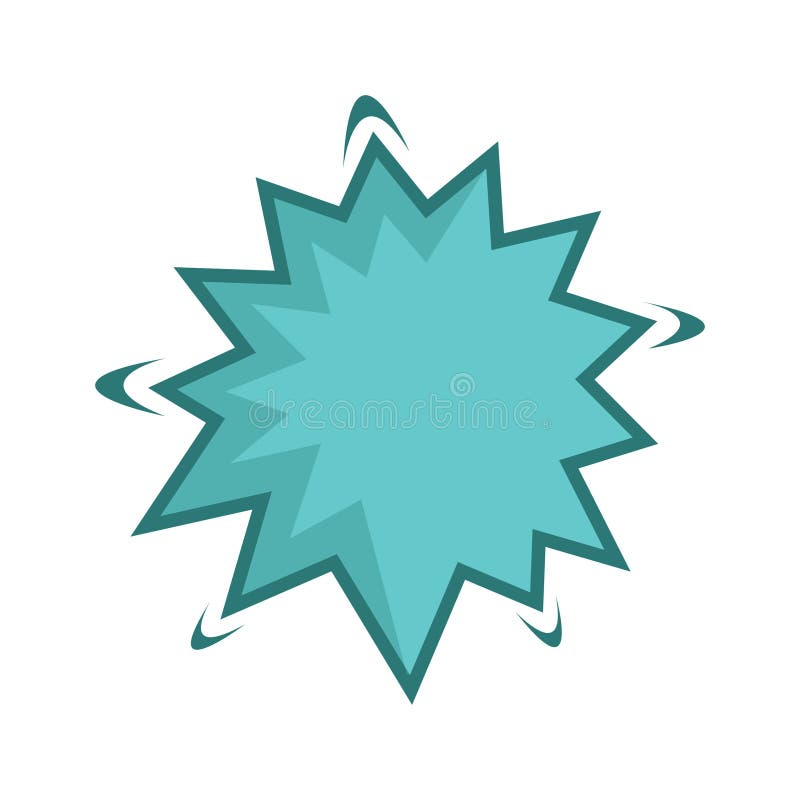 Bursting Star Comic Speech Bubble. Vector Illustration Decorative ...