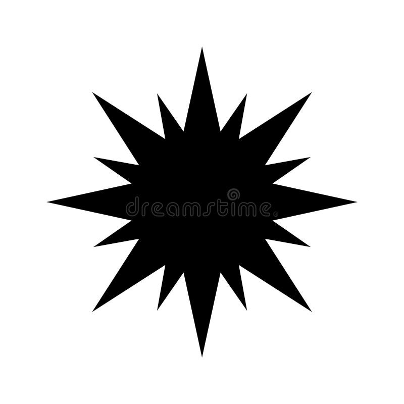Bursting Star Doolde Graphic Element Stock Vector - Illustration of ...