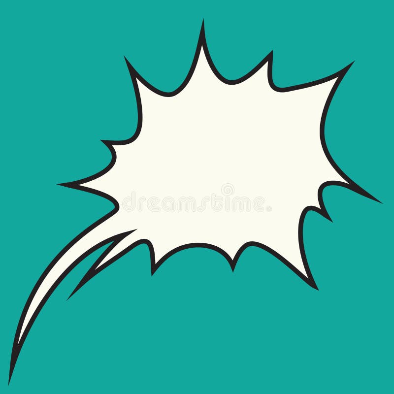 Bursting Star Speech Bubble. Vector Illustration Decorative Design ...