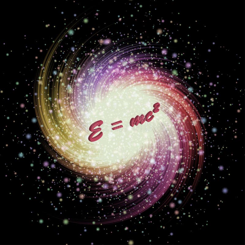 Bursting Star and Theory of Relativity Stock Illustration ...