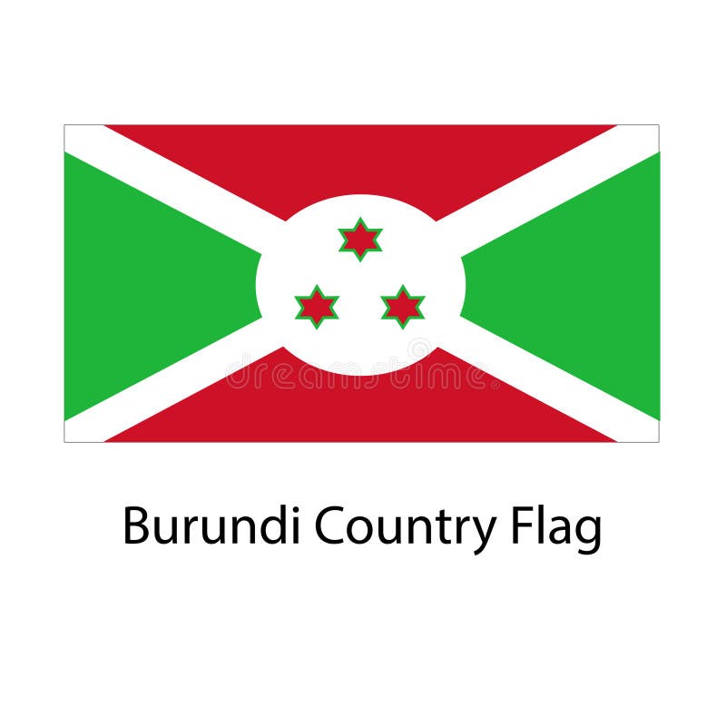 Burundi Country Flag Hand Drawing Illustration Vector Based Drawing ...