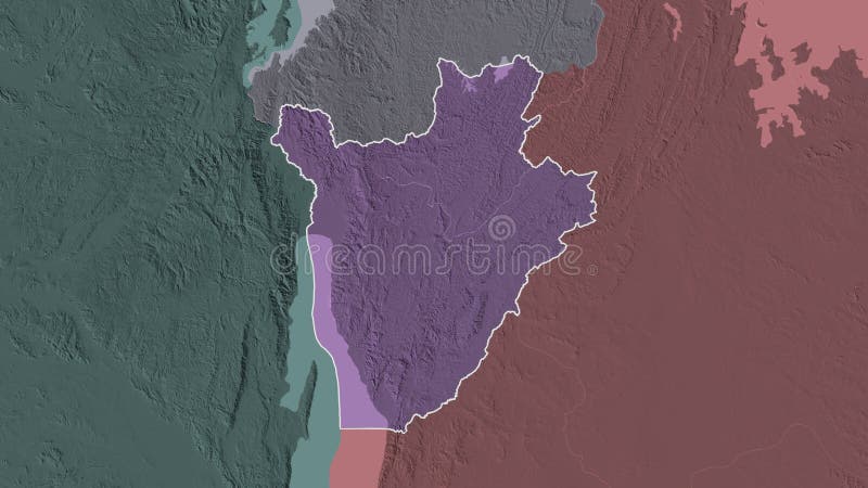 Burundi - Overview. Administrative Stock Illustration - Illustration of ...