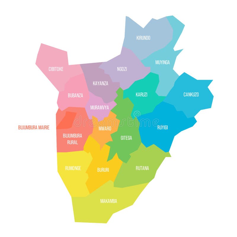 Burundi Political Map of Administrative Divisions Stock Illustration ... Burundi Political Map of Administrative Divisions Stock Illustration ...
