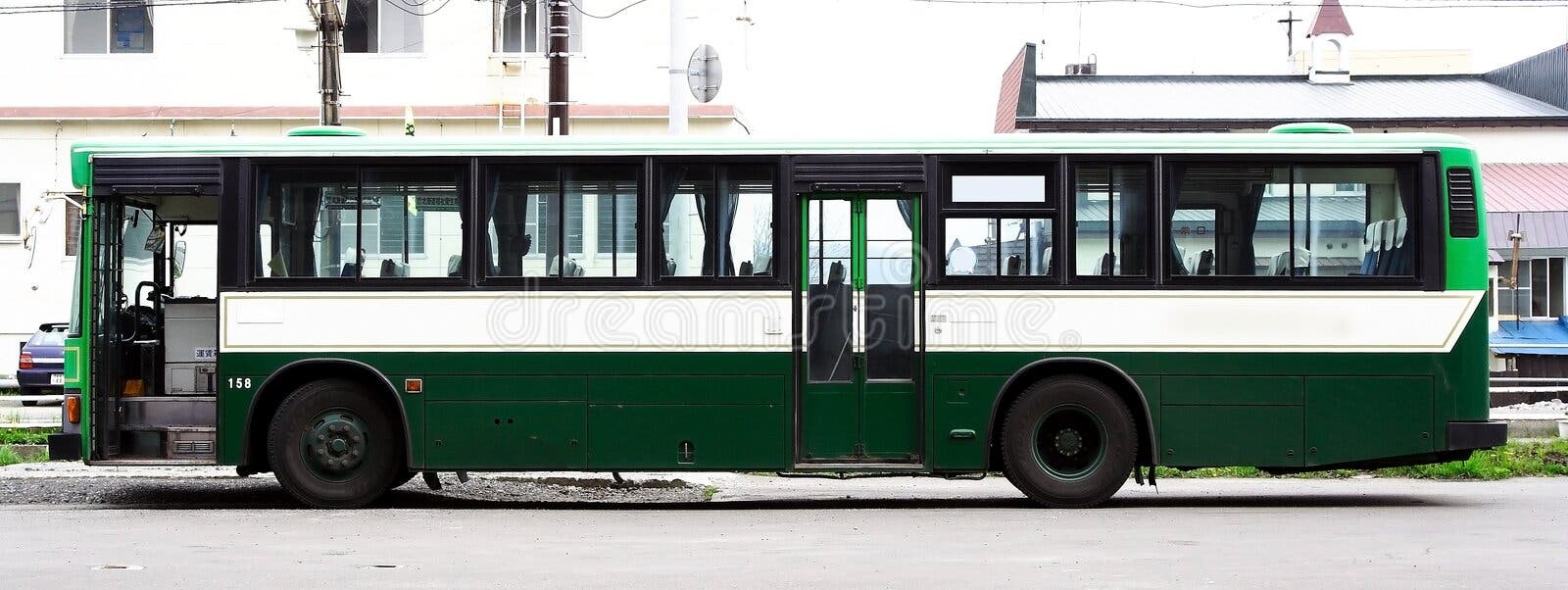 Old Style Travel Bus stock photo. Image of passenger, road - 308660