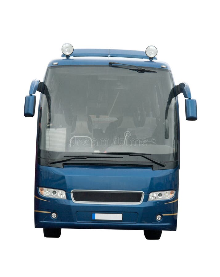 Modern Luxury Motor Coach Tour Bus, Isolated White Stock Image - Image ...