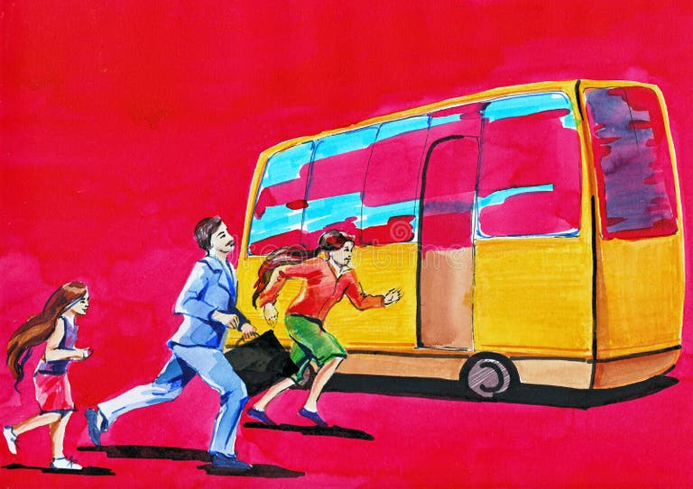 Bus Running Stock Illustrations – 935 Bus Running Stock Illustrations ...