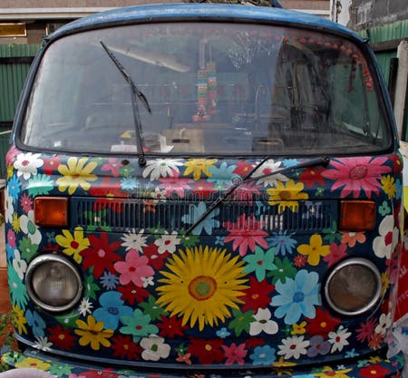 Bus stock photo. Image of flowers, outside, creative, lifestyle - 775536