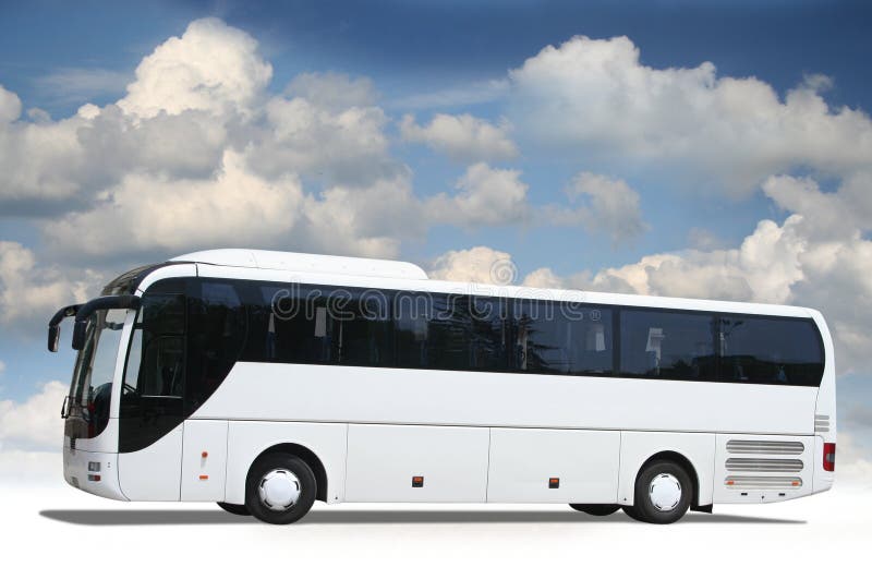 Back View of the Bus stock image. Image of vehicle, white - 21439351