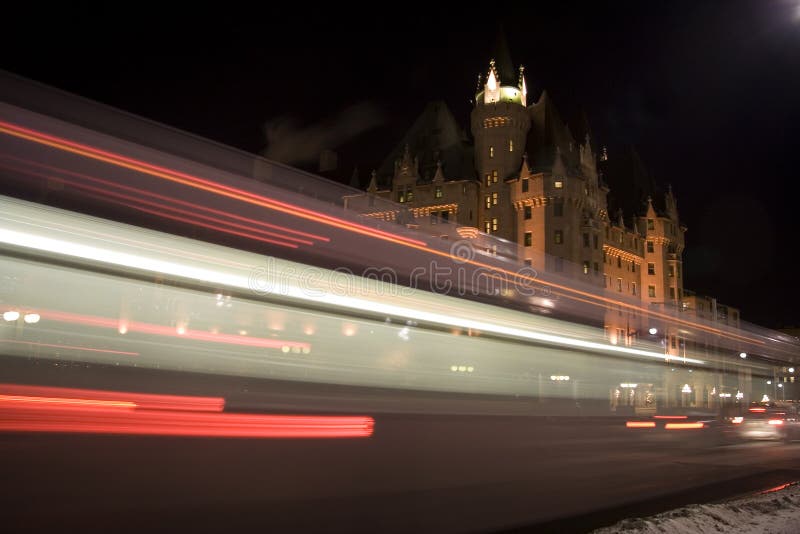 Bus Blur at Night stock photo. Image of lane, passing - 2203120