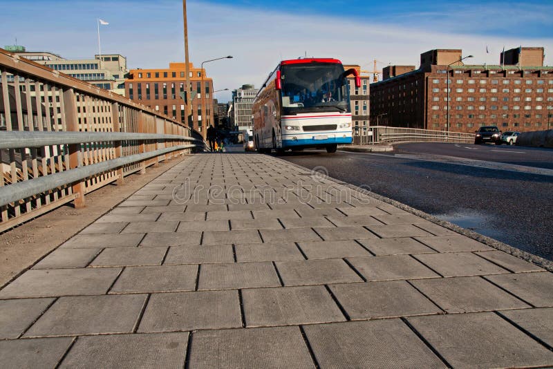 Bus on bridge stock photo. Image of stockholm, sweden - 17826736
