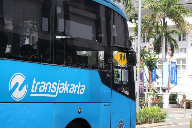 Bus Called Transjakarta. Shoot on Jakarta, Indonesia Editorial Stock ...