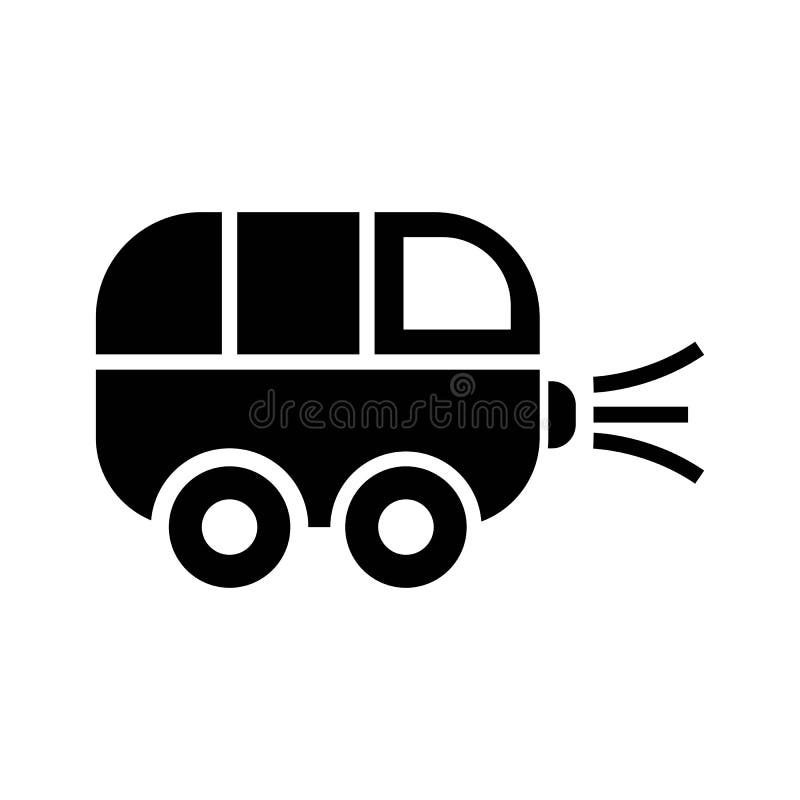 Bus Car Icon. Vector Isolated Stock Vector - Illustration of train ...