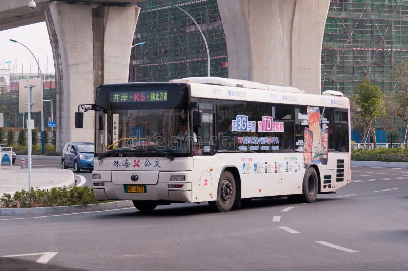 Bus in city, China editorial photography. Image of journey - 29185257