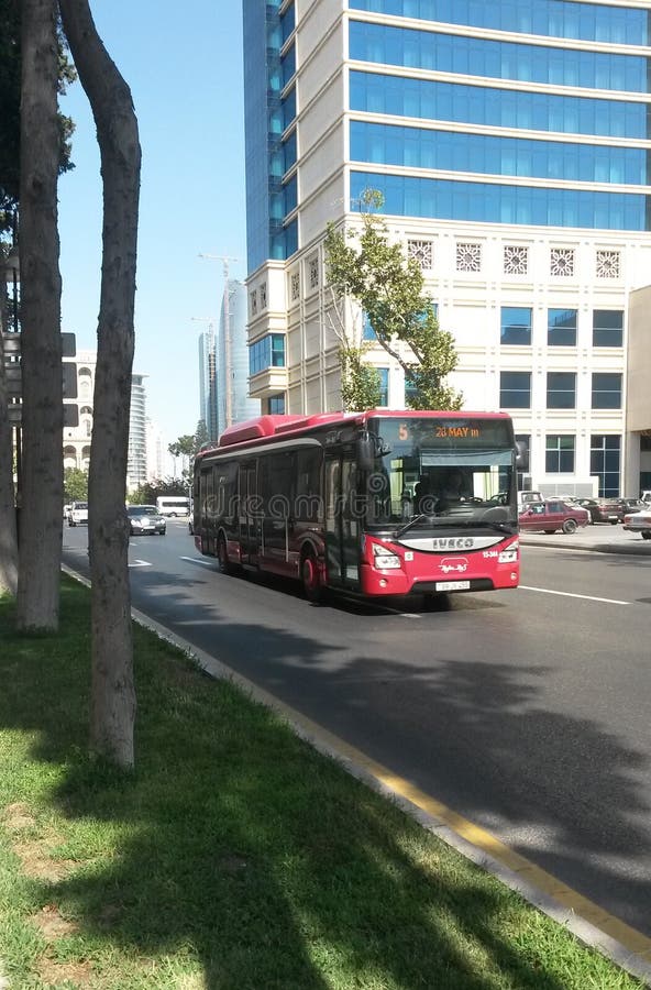 Bakubus at the Center of Baku City Editorial Photo - Image of bakubus ...